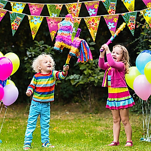 FEPITO 2 Pack Hawaiian Bunting Banners Luau Tropical Bunting 6 Meters for Summer Luau Tiki Beach Party Decorations