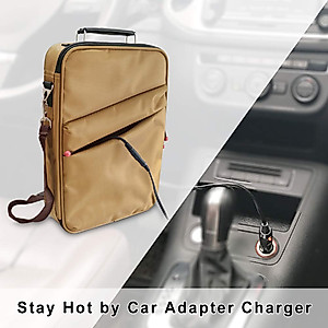 Goodtar Portable Hot Stones Warmer Set Spa Salon Massage Digital Electric Heater Kit with 16 Basalt Stones