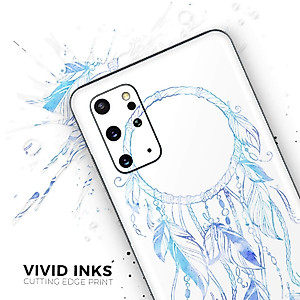 DesignSkinz Watercolor Dreamcatchers v12 Protective Vinyl Decal Wrap Skin Cover Compatible with The Samsung Galaxy S20 (Screen Trim & Back Glass Skin)