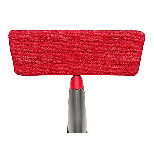 Forever one Washable Microfiber Mop Pads - Microfiber Replacement Mop Pads Heads 16.53 x 5.4Inches for Cleaning of Wet or Dry Floors - Professional HomeOffice Cleaning Supplies, Red