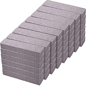 Chinco 48 Packs Pumice Stick for Cheaning, Pumice Scouring Stone Pad Removing Stain Grime Without Leaving Scratches for Kitchen Oven Stove Home Bathroom Toilet Pool House Cleaning Supplies