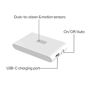 WYZE Rechargeable Night Lights with Dusk to Dawn & Motion Sensors, Warm & Soft White Stair Lights for Bathroom, Hallway, Linkable, Magnetic Mount, 3 Pack