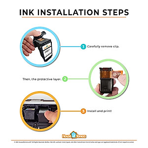 Houseoftoners Remanufactured Ink Cartridge Replacement for Canon PG-245XL CL246XL 245 XL 246 XL for PIXMA MG2520 MG2522 MG2525 MX492 TS202 TS302 TS3122 (1 Black 1 Color, 2 Pack)