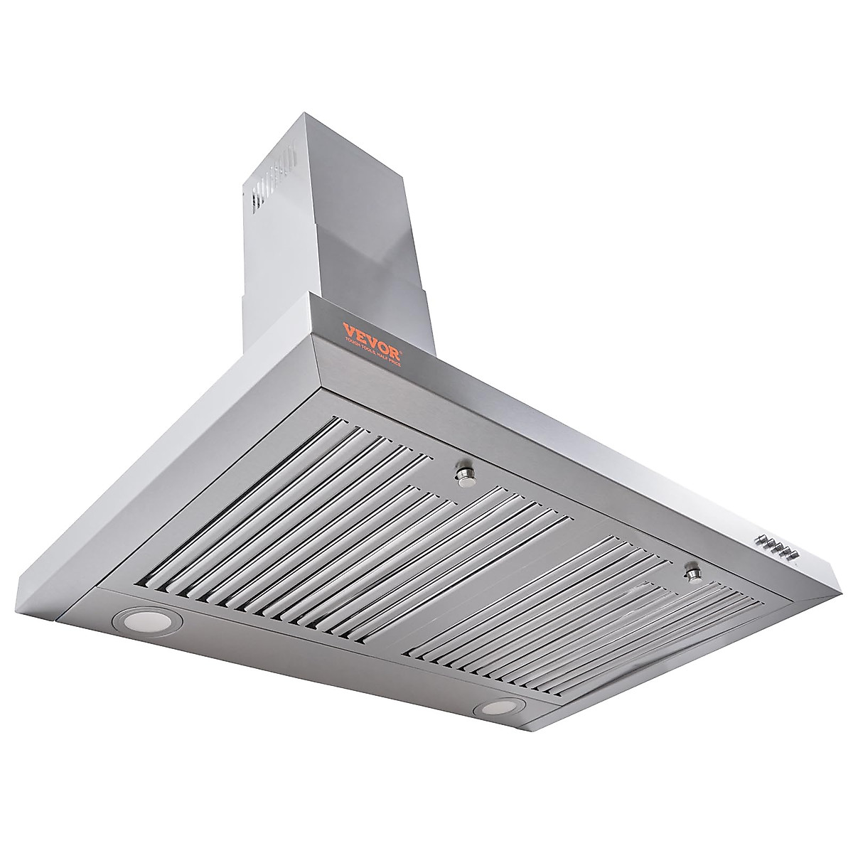 VEVOR TD1775Y-AC-I1 Wall Mount Range Hood Ducted Kitchen Stove Vent, Silver