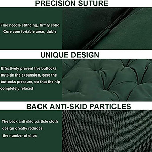 rlosqvee Bench Pads Outdoor Cushions, 2 or 3 Seater Waterproof Bench Cushion with Backrest, Porch Swing Replacement Cushions for Outdoor Furniture (Navy Blue 40 x 60 in)