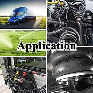 Qolekog Air Line 3/8" Tube OD Pneumatic Nylon Tube SAE J844 Airline For Air Brake Tubing or Fluid Transfer (Black 32.8Ft)