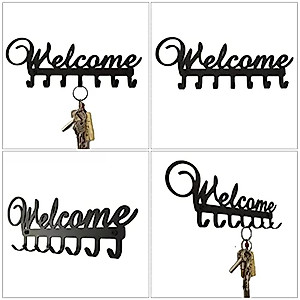 Alipis 2pcs Coats Hanger Bedroom Robe Xcm Hallway Bathroom Back Front Hat Signs Hooks Home Black Towel Decor Metal Living Rack Wall Welcome Scarf Iron Organizer Store for Room Holder
