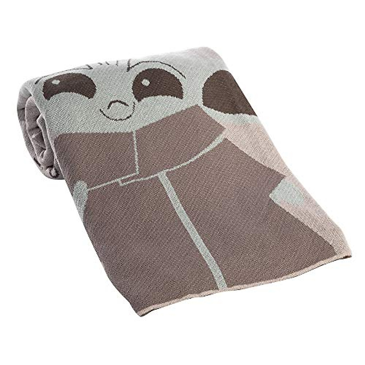 Lambs & Ivy Star Wars Baby Yoda Mandalorian Grogu/The Child Knit Baby Blanket