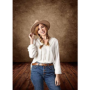 WOLADA 5x7FT Abstract Brown Wood Backdrops Newborn Photography Backdrop Retro Dark Wooden Floor Wall Backdrop Vintage Photo Backdrop Photographer Pictures Video Background Studio Props 10702