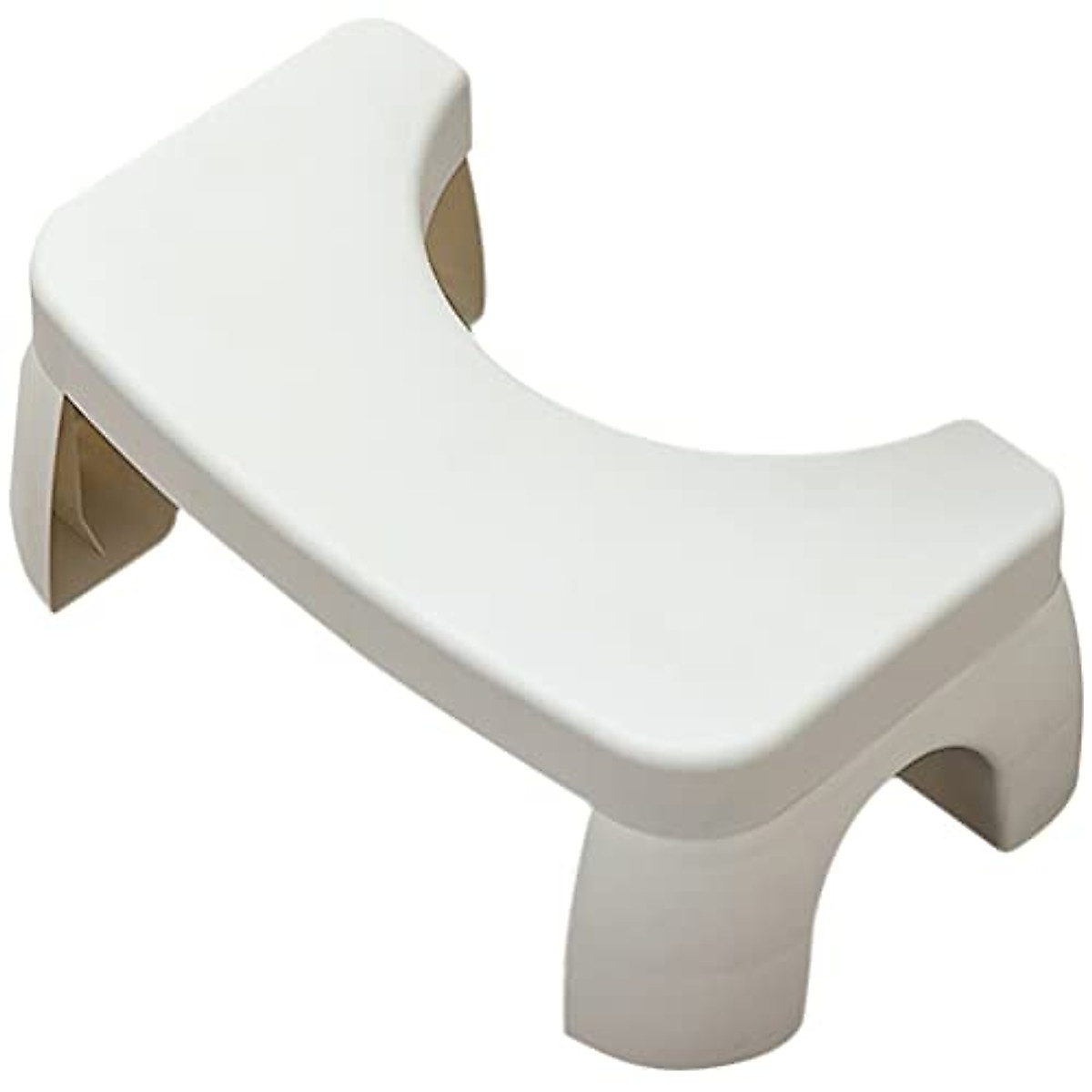 Housoutil Bathroom Step Stool Potty Toilet Stool Squatting Poop Stool Baby Step Stool for Bathroom Non-Slip Potty Stool for Children and Adults in Bathroom Toilet White Toilet Stool