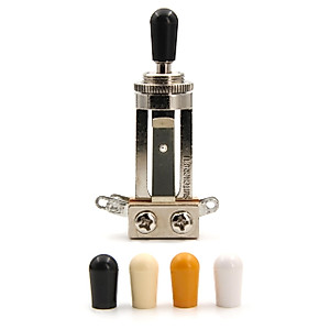Switchcraft 3way Toggle Switch Long Frame with Amber Tip for Gibson Les Paul