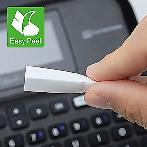 Compatible Label Tape Replacement for Brother Ptouch TZe-231 Label Tapes Bundle with Replacement TZe Label Tape Multicolor, 0.47" x 26.2', Black on White/Orange/Red/Blue/Yellow/Green (Total 10-Pack)