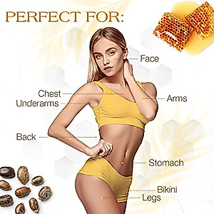 GiGi Dark Honee Hair Removal Soft Wax, Thick to Coarse Hairs, Normal to Dry Skin, Men and Women, 14 oz.