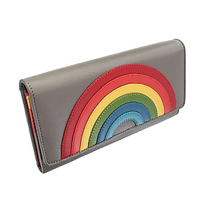 Visconti Happy Rainbow Collection Phoebe Leather Purse RFID HR80 Taupe