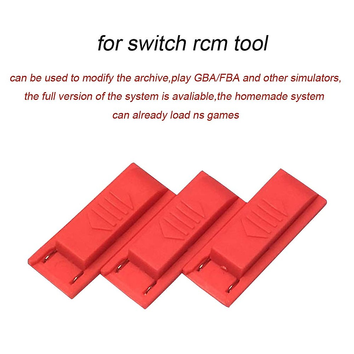 Onyehn 2pcs Replacement DN RCM Jig for Nintendo Switch,RCM Short Circuit Tools Use for Modify The Archive Play GBA/FBA & Other Simulator