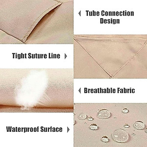 BTURYT 210D Oxford Cloth Patio Swing Top Cover with 4 Reinforced Corner Pockets,Replacement Canopy for Swing Seat 3 Seater Garden Hammock Cover-(top Cover only)