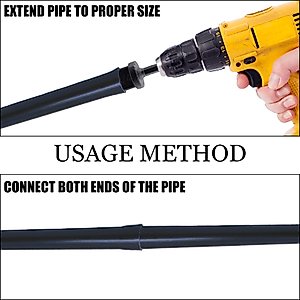 Jersvimc 6Pcs Swaging Drill Bit Tool Set Include(1/4", 3/8", 1/2", 5/8", 3/4", 7/8") - with 1/4 Inch Hex Shank, Copper Tube Expander Tool Kit for Pipe Conditioner Repairing
