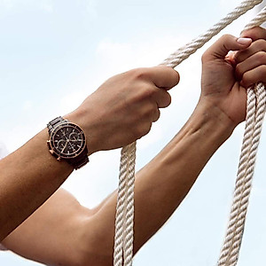 Bulova Marine Star Chronograph Mens Watch, Stainless Steel , Black (Model: 98B302)