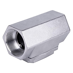 GRYVOZE 2 Inch NPT Digital Flow Meter, 15.8-132 GPM Inline Fuel Turbine Flowmeter with LCD Display for Water, Diesel, Gas Oil, Gasoline, and Other Liquids - Supports Gallon, QTS, PTS, L, m³