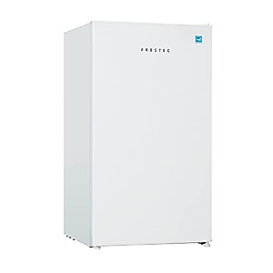 Frestec 3.1 CU' Mini Refrigerator, Compact Refrigerator, Small Refrigerator with Freezer, White (FR 310 WH)
