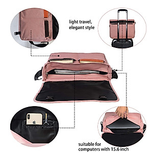 Marryking Classic Canvas Messenger Bag for All Purpose use, Pink, Size One_Size