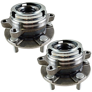 TRQ Front Wheel Hub Bearings Assembly Set Compatible with 2013 Infiniti JX35 2019-2021 QX50 2014-2020 QX60 2007-2018 Nissan Altima 2009-2022 Maxima 2009-2018 Murano 2013-2020 Pathfinder