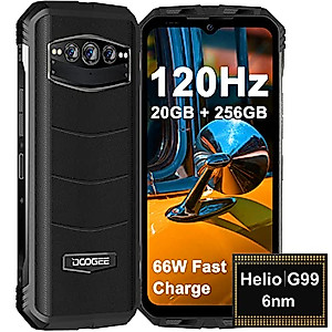 DOOGEE S100 Rugged Smartphone(2023), 20GB+256GB Dual 4G Gaming Rugged Phones Unlocked, 120Hz 6.58" Rugged Cell Phone, 66W Fast Charge, Dual Speakers, Android 12, 108MP Camera, Night Vision, NFC, OTG