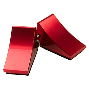 2Pcs ShareGoo 0.78'' RC Toy Crawler Simulation Tire Wheel Chock Decoration Accessories Compatible with Traxxas TRX-4 Axial SCX10 D90 Tamiya CC01 1/10 RC Crawler Truck (Red)