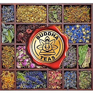 Buddha Teas - Organic Ashwagandha Root Tea - Herbal Tea - For Health & Wellbeing - With Antioxidants & Minerals - Clean Ingredients - Caffeine Free - OU Kosher & Non-GMO - 18 Tea Bags (Pack of 1)