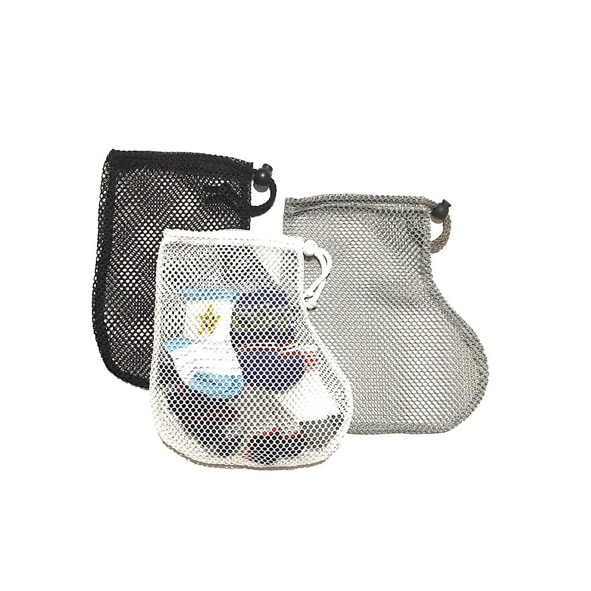 Generic Laundry Bags for Newborn Babies 3 pack, NB-10012, Laundry Bag - 3 Pack - White, Gray and Black, 1.5