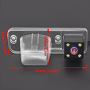CCD Rear View Camera with Intelligent Dynamic Trajectory/ 4LED Tracks for VW T4 Multivan Transporter Caravelle Business (4LED)