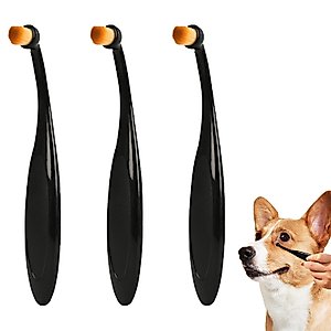 Pro Applicator Brush for Dogs and Cats | Tear Stain Remover with Washable Long Bristles and Ergonomic Handle
