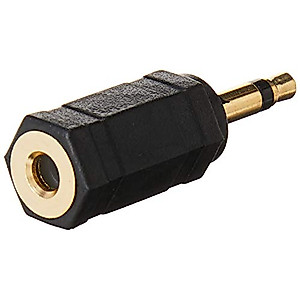 Monoprice 107121 2.5mm Mono Plug to 3.5mm Mono Jack Adaptor, Gold Plated & 107128 3.5mm Mono Plug to 3.5mm Stereo Jack Adaptor, Gold Plated