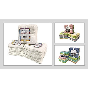 American Mills 100% Cotton Wash Cloths (White 12:1)