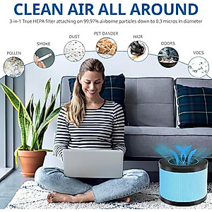 HEPA Replacement Filter Compatible with DH-JH01 Air Puri-fier, 2 Pack