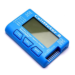 FPVDrone RC CellMeter 8 Digital Battery Capacity Checker Battery Voltage Tester LCD Backlight for LiPo Life Li-ion NiMH Nicd