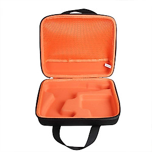 Hermitshell Hard Travel Case for BLACK+DECKER 20V MAX Cordless Drill/Driver with 30-Piece Accessories (LD120VA) (Black+Orange)