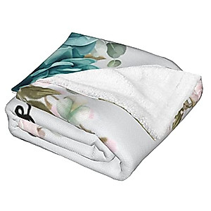 CIUPWQA Scripture Blanket Inspirational Christian Throw Blanket Spiritual Religious Gift with Bible Verse Positive Messages for Prayers Comfort Caring Get Well Gift 50"x40"