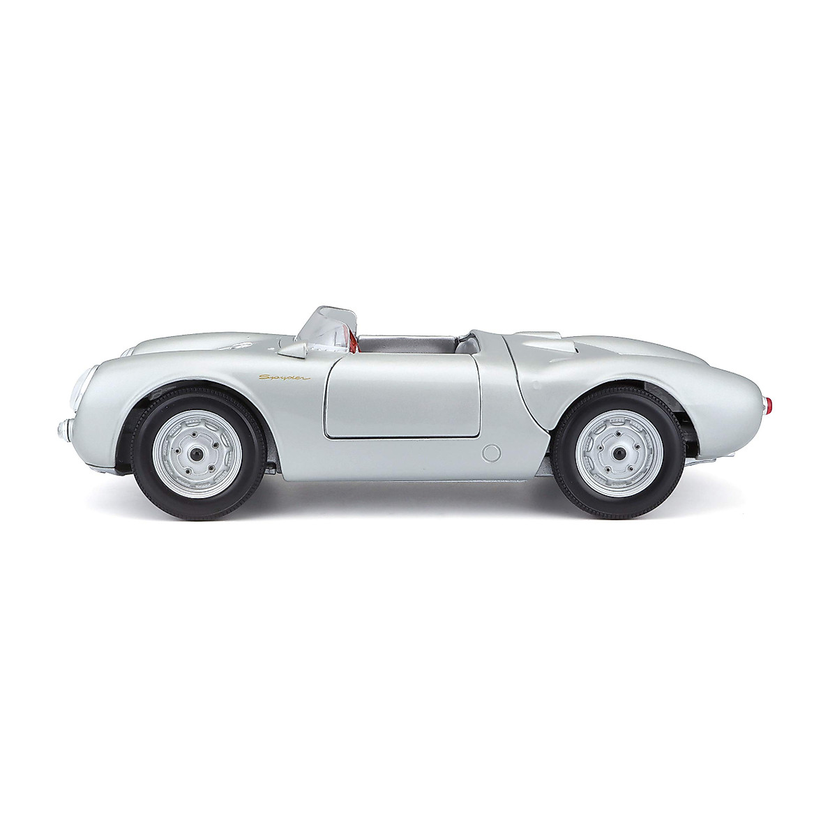 Maisto 1:18 Scale Porsche 550A Spyder Diecast Vehicle, Silver