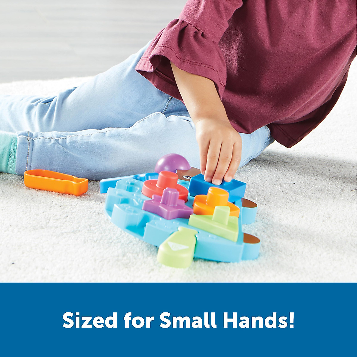 Learning Resources Spike the Fine Motor Hedgehog Puzzle Playmate - 11 Pieces,Ages 18+ months Fine Motor Game, Color and Shape Recognition Toddler Montessori Toys