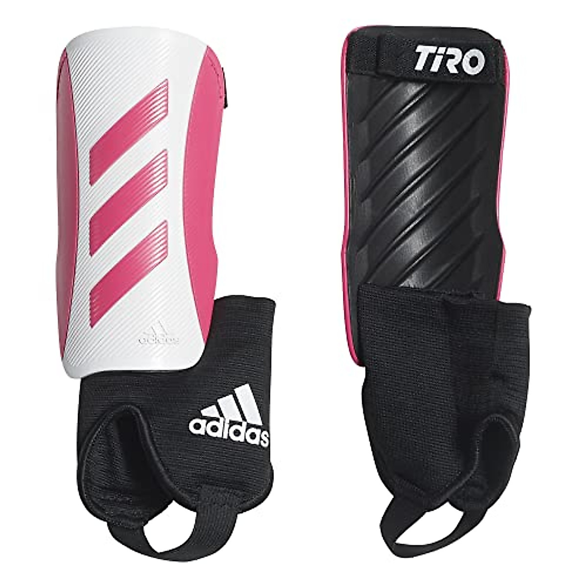 adidas unisex-teen Tiro Soft Ground Match Shin Guards, Team Shock Pink/White, Medium