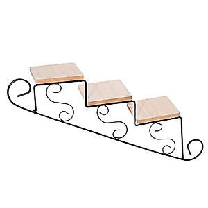 BESPORTBLE Rustic Shelving 1PC Staircase Wall Hanging Rural Style Wall Clothing Store Coffee Shop Household Mount Ornament Shelf Wall Mounted Bookshelves