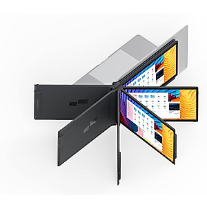 Mobile Pixels Duex Plus Portable Monitor for Laptops, USB C/USB A Plug and Play 13.3in FHD 1080p Laptop Screen Extender