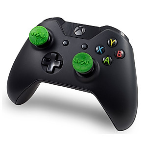 KontrolFreek FPS Freek Call of Duty Modern Warfare for Xbox One Controller | Performance Thumbsticks | 1 Low-Rise Convex, 1 High-Rise Concave | Green