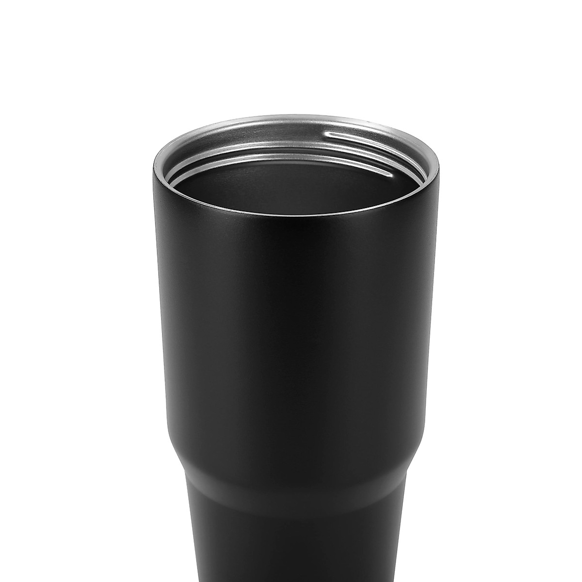 makerflo 30 oz Black Powder Coated Tumbler Pack of 1 with Upgrad Handle Option, Includes a Sliding Splash & Leak Proof Lid, Ideal for Craft, Personalization (Laser Engraving, UV DTF, Epoxy, Vinyl)