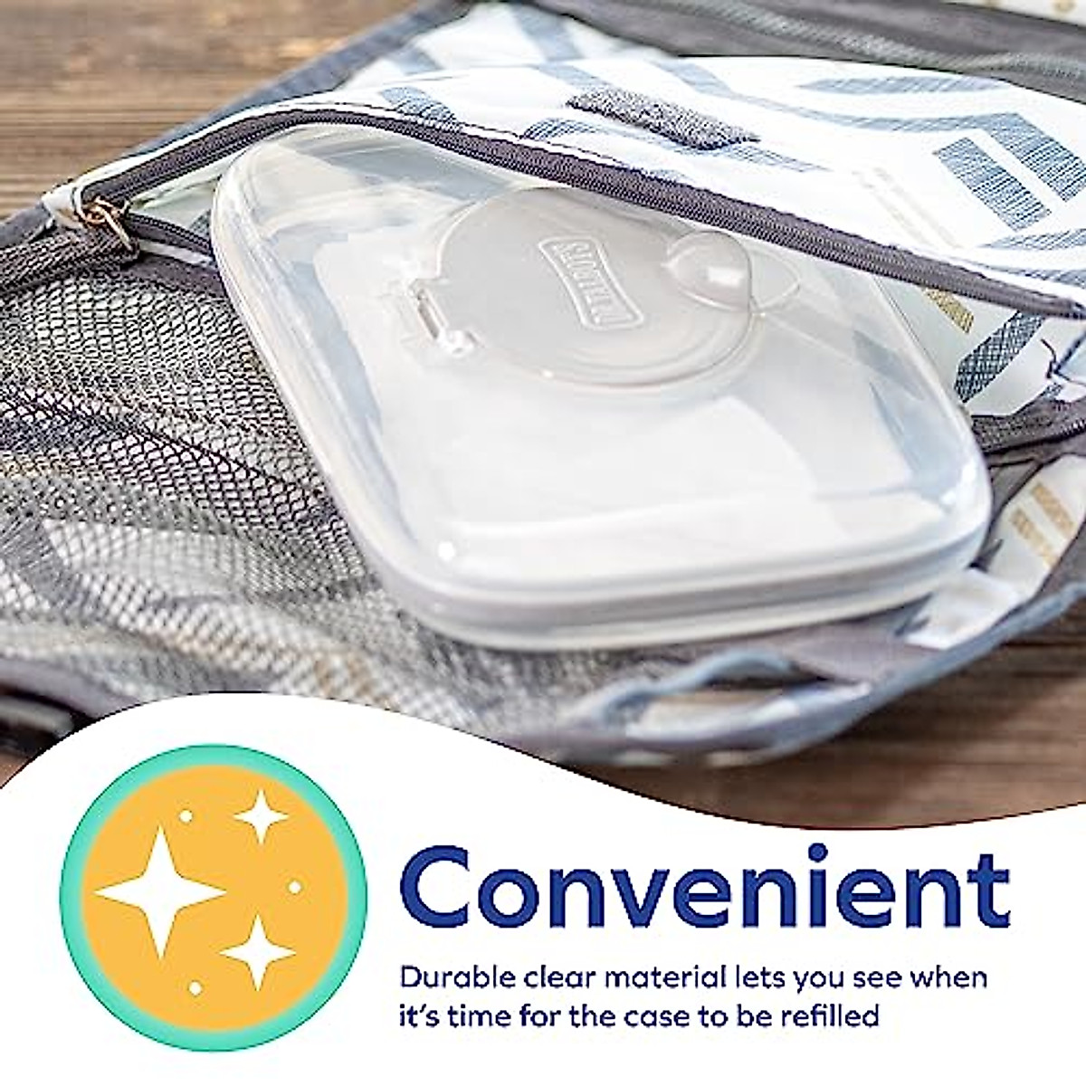 Dr. Talbot's Deluxe Baby Wipes Dispenser for Travel, Grey