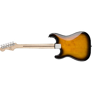 Squier Bullet Stratocaster HT SSS Electric Guitar, Brown Sunburst, Laurel Fingerboard & Professional Series Instrument Cable, Straight/Straight, Black, 10ft