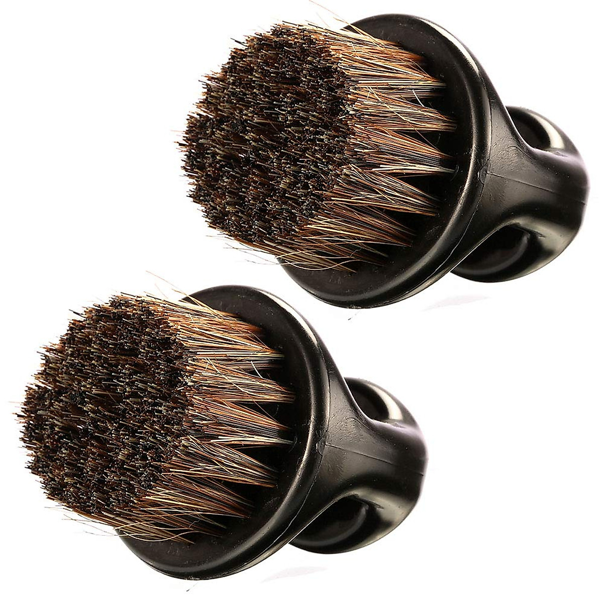 2-Pack Knuckle Brush for Barbers - Borogo Barber Brush for Fades (Essential Tool For Professional Barbering & Grooming Services), Beard Brush Neck Face Duster Brush for Hairdressing Salon Household