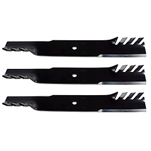 USA Mower Blades (3 MB111BP for Scag A48111, A48304, 481708, 482879 Length 21 in. Width 2-1/2 in. Thickness .204 in. Center Hole 5/8 in. 60" 61" Deck
