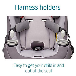 Maxi-Cosi Pria All-in-One Convertible Car Seat, rear-facing, from 4-40 pounds; forward-facing to 65 pounds; and up to 100 pounds in booster mode, Silver Charm